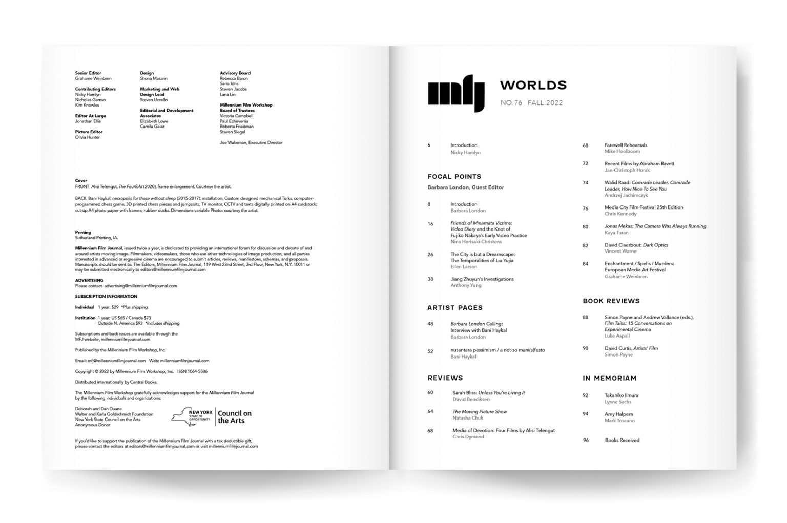 Home - Millennium Film Journal